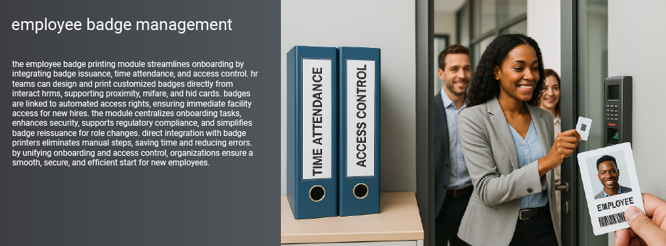 Employee Badge Printing - 2interact | HRMS