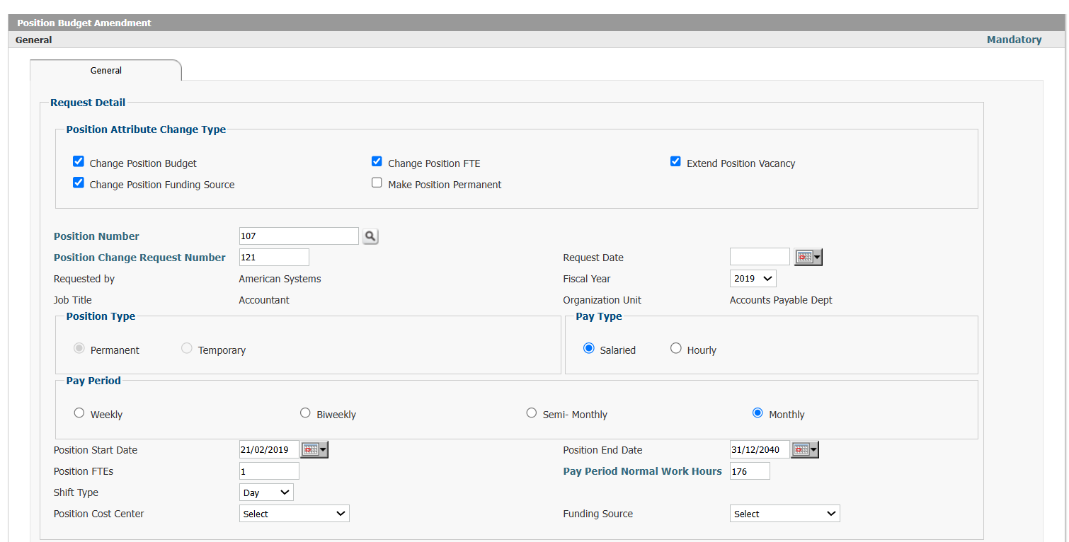 Position Budgeting and Control - 2interact | HRMS