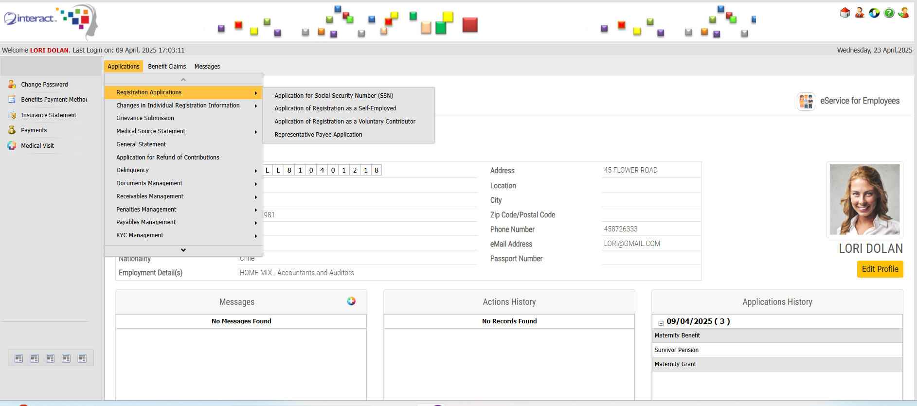 SSAS - e-Services